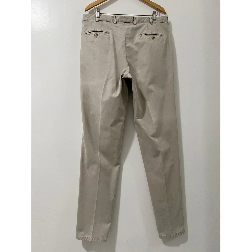 Peter Millar | Pants | Peter Millar Khaki Tan Pima Cotton Flat Front ...